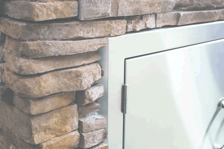 27" Horizontal Door Masonry Frame Return — SunFire Grills